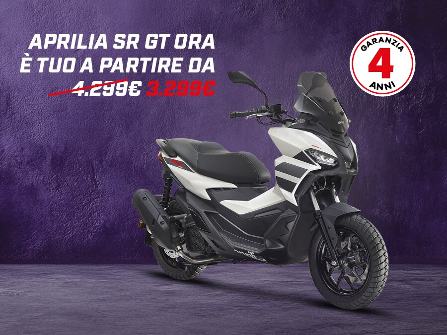 4 ANNI DI GARANZIA SULLA GAMMA SCOOTER APRILIA. ZERO PENSIERI ...