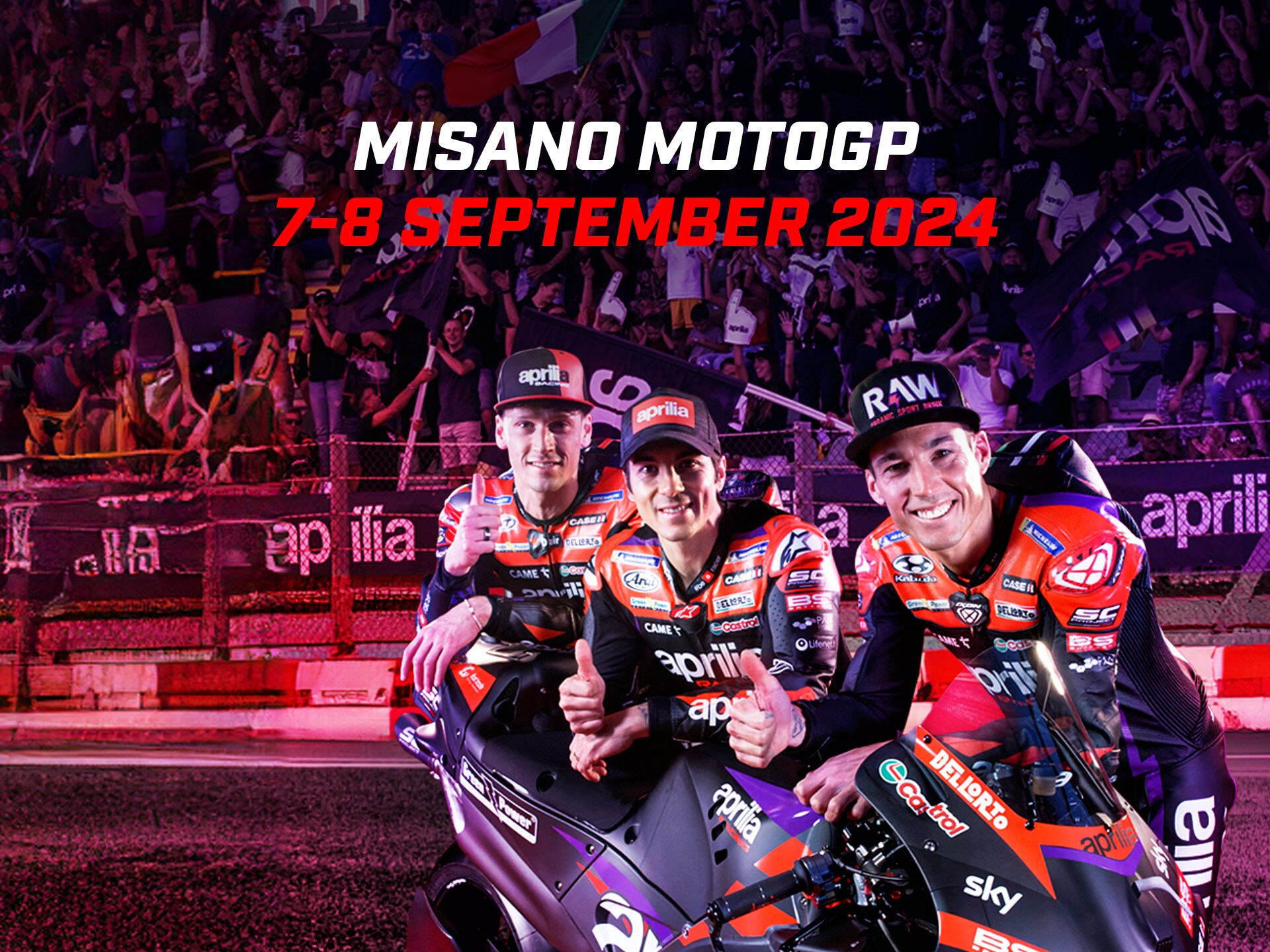 Aprilia: motos y scooters. Sitio oficial