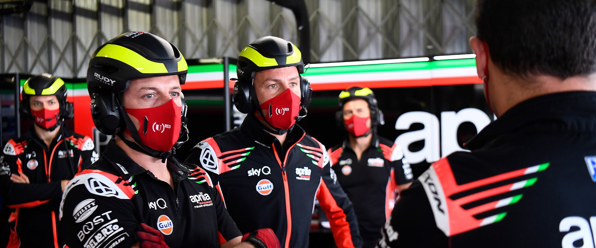 Aprilia Racing and (RED) together again for the final race of the season